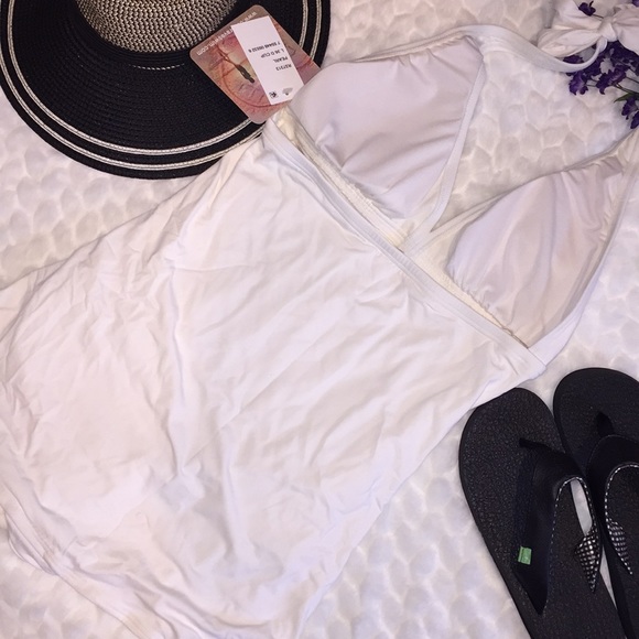 Coco Rave | Swim | Coco Rave Halter Ruched Bodice Kendall Swim Dress ...